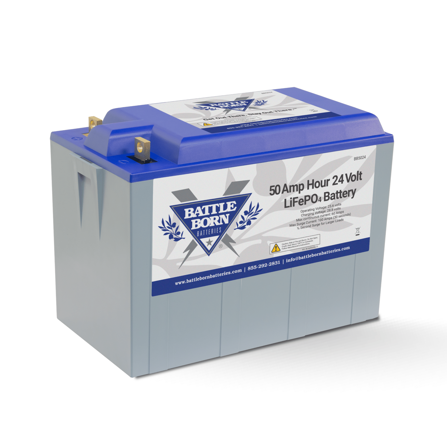 50Ah 24V LiFePO4 Deep Cycle Battery | Battle Born Batteries