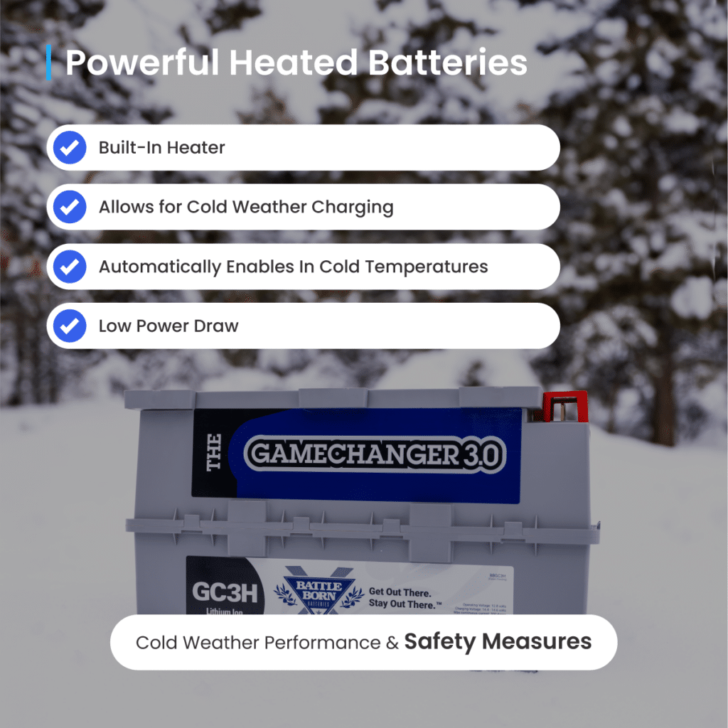 12V GC3 LiFePO4 Heated Battery Kit | Battle Born Batteries