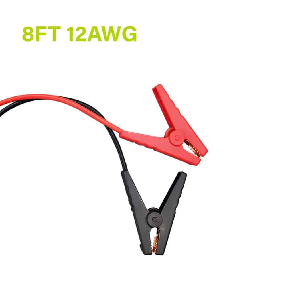 8FT 12 AWG Battery Clamp Set | Battle Born Batteries
