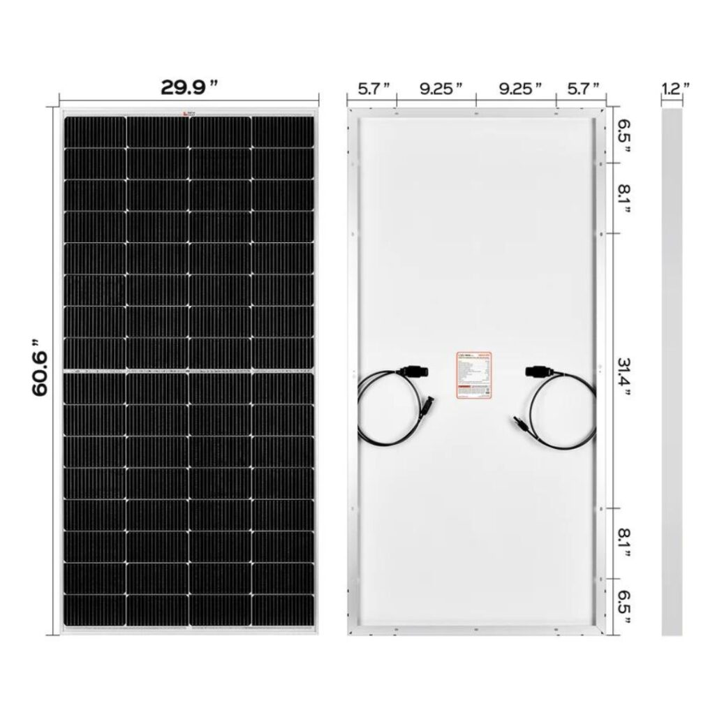 Rich Solar MEGA 250 Watt Monocrystalline Solar Panel | Battle Born ...