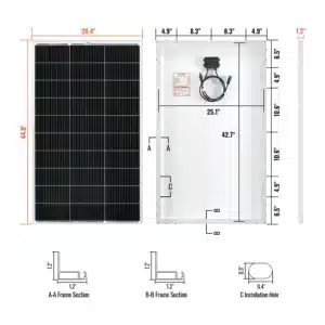 Rich Solar Mega 150-Watt Solar Panel | Battle Born Batteries